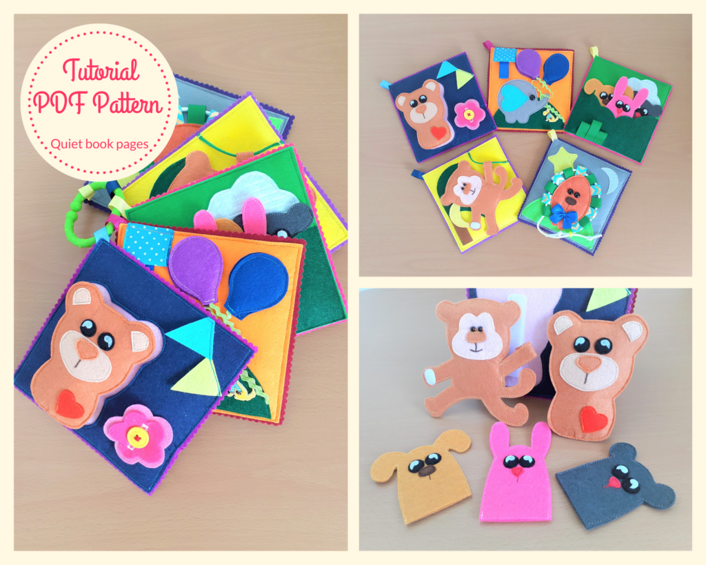 Quiet Book PDF Template - Cute Book Store